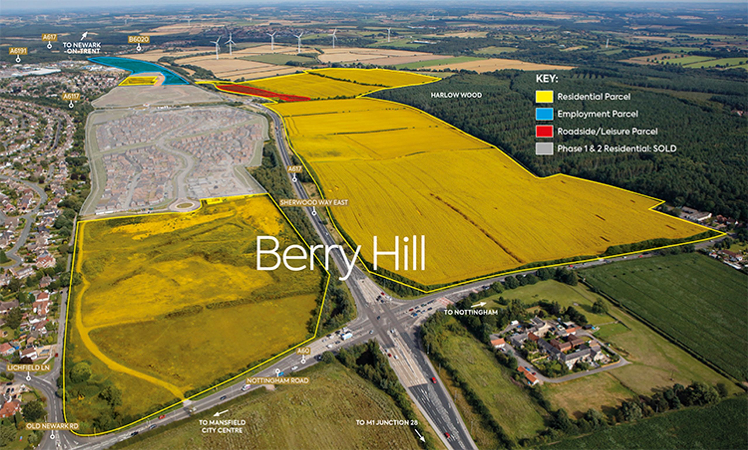 For Sale: Roadside/Leisure Land Parcel, Berry Hill, Mansfield ...