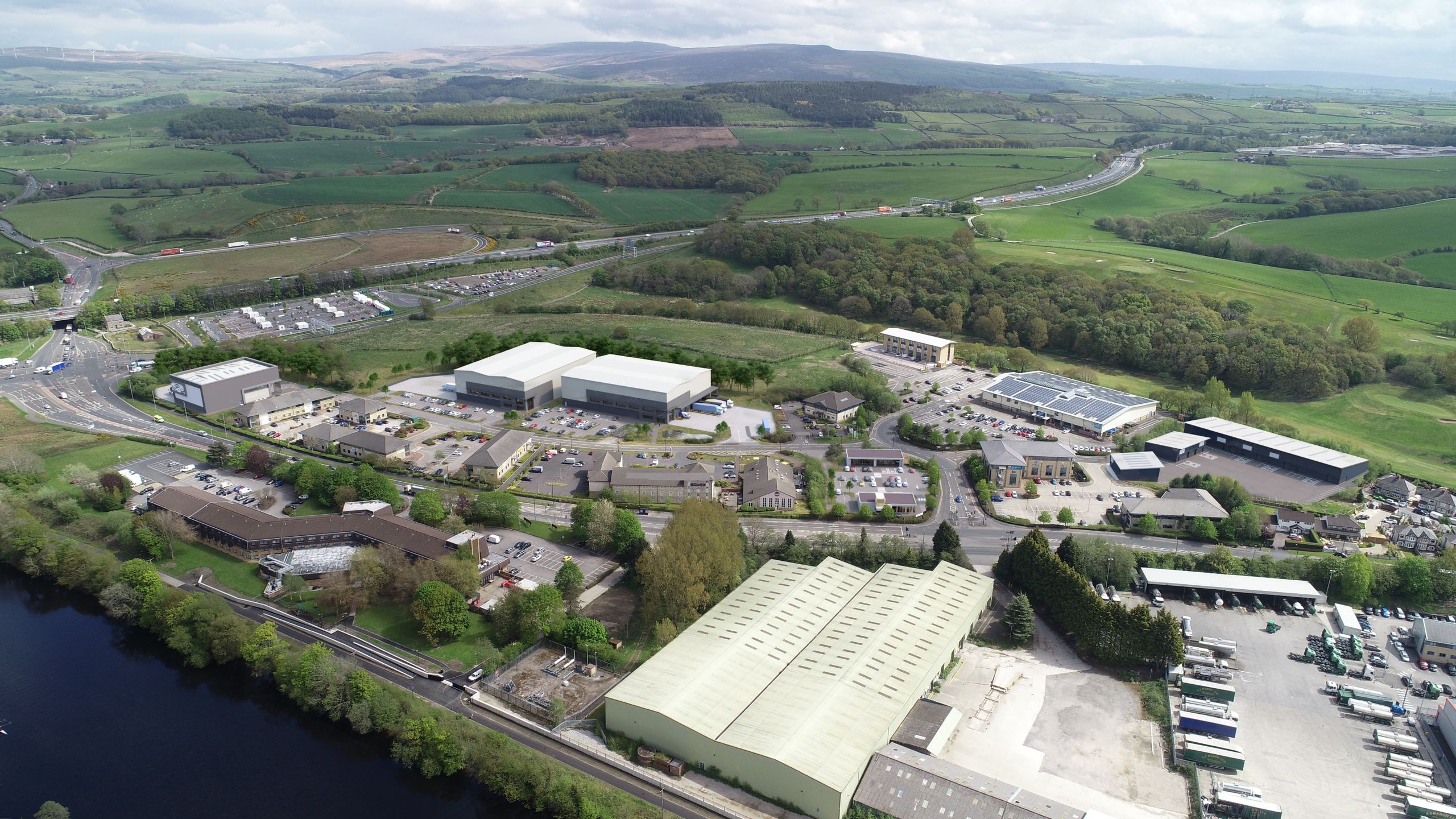 To Let New Build Industrial trade Units Lancaster Business Park